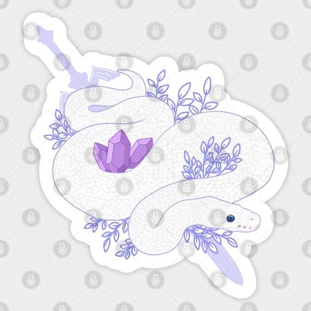 Ball Python and Master Sword - Ball Python - Sticker | TeePublic